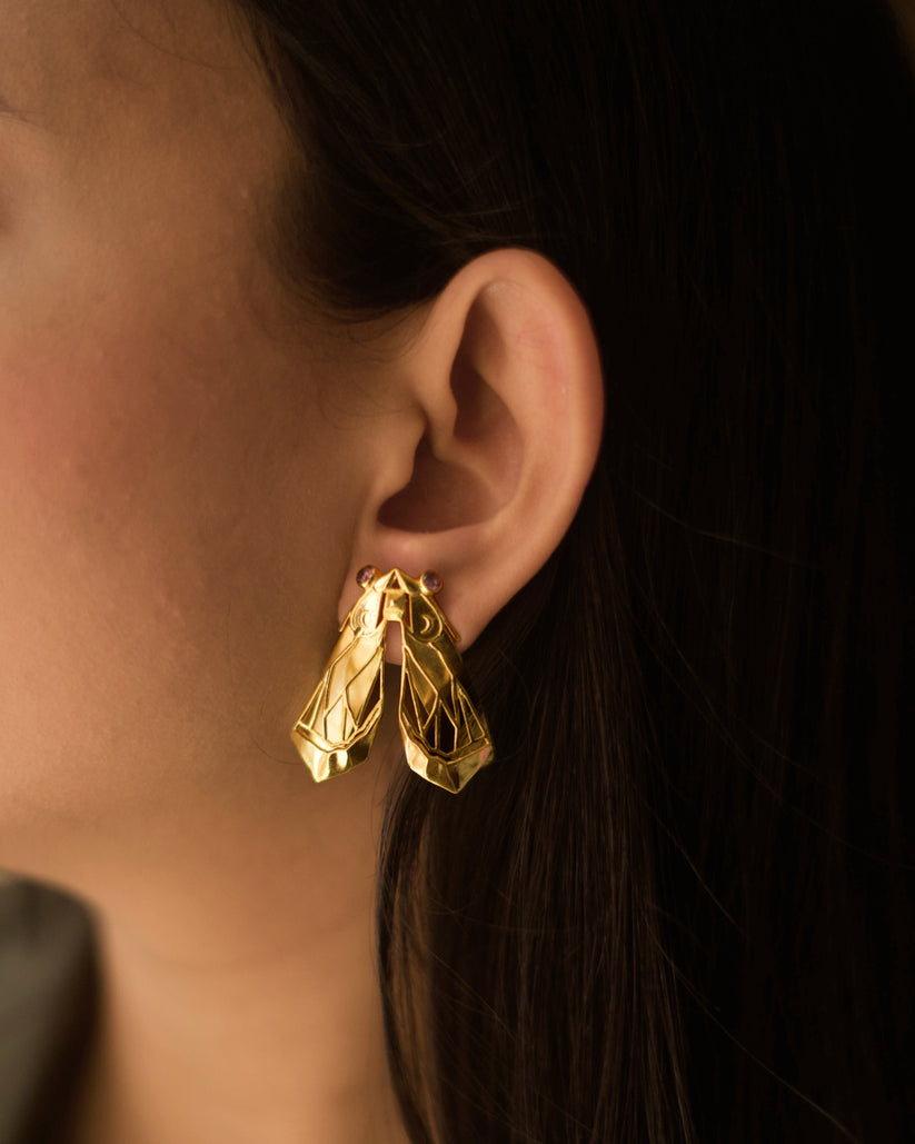 Moth Stud Earrings – Era Stories